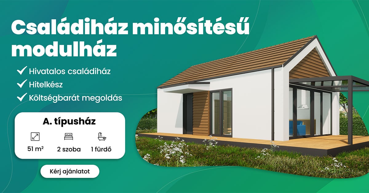 Hivatalos családi ház modulházból